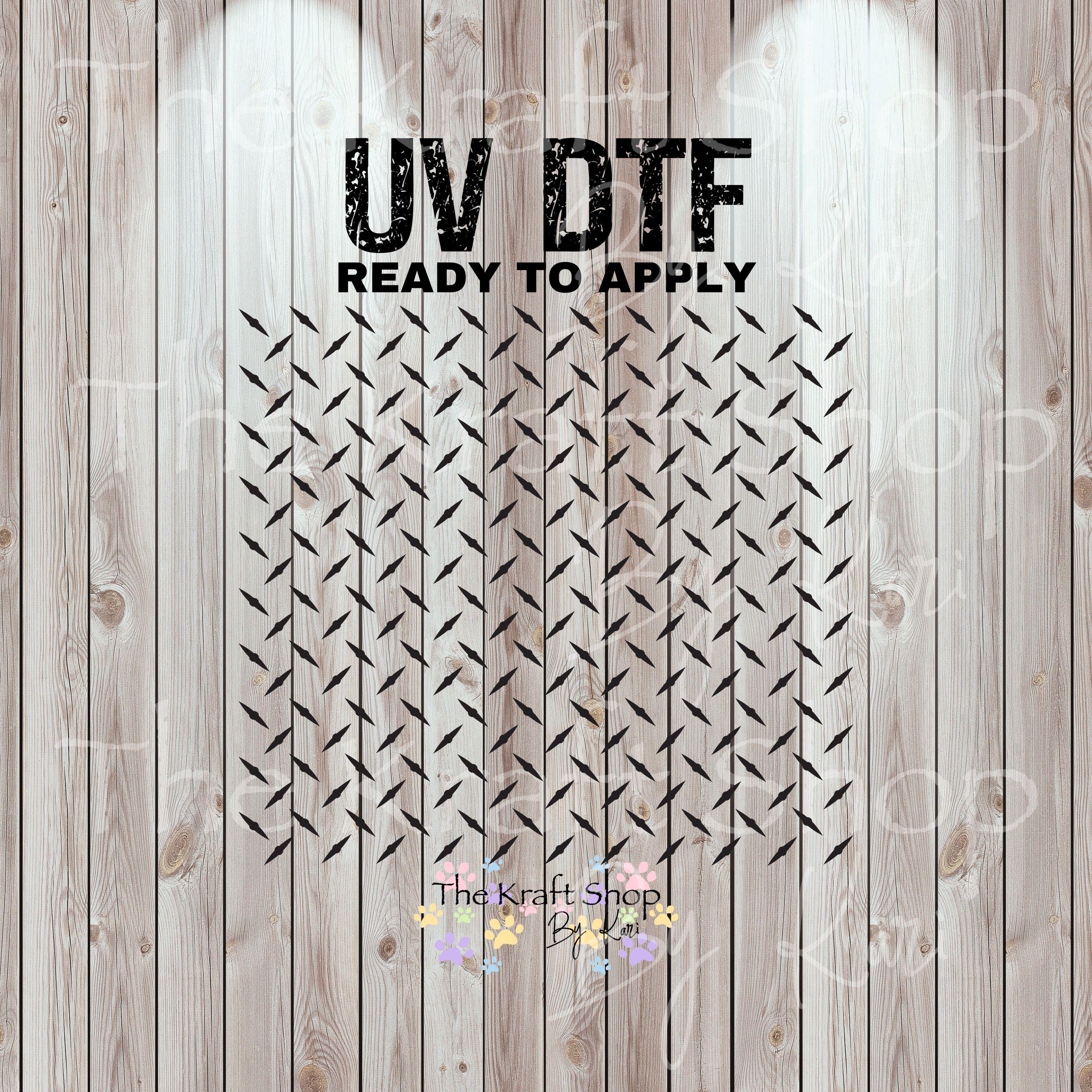 UV DTF Sticker print. Diamond plate pattern in several colors decals ...