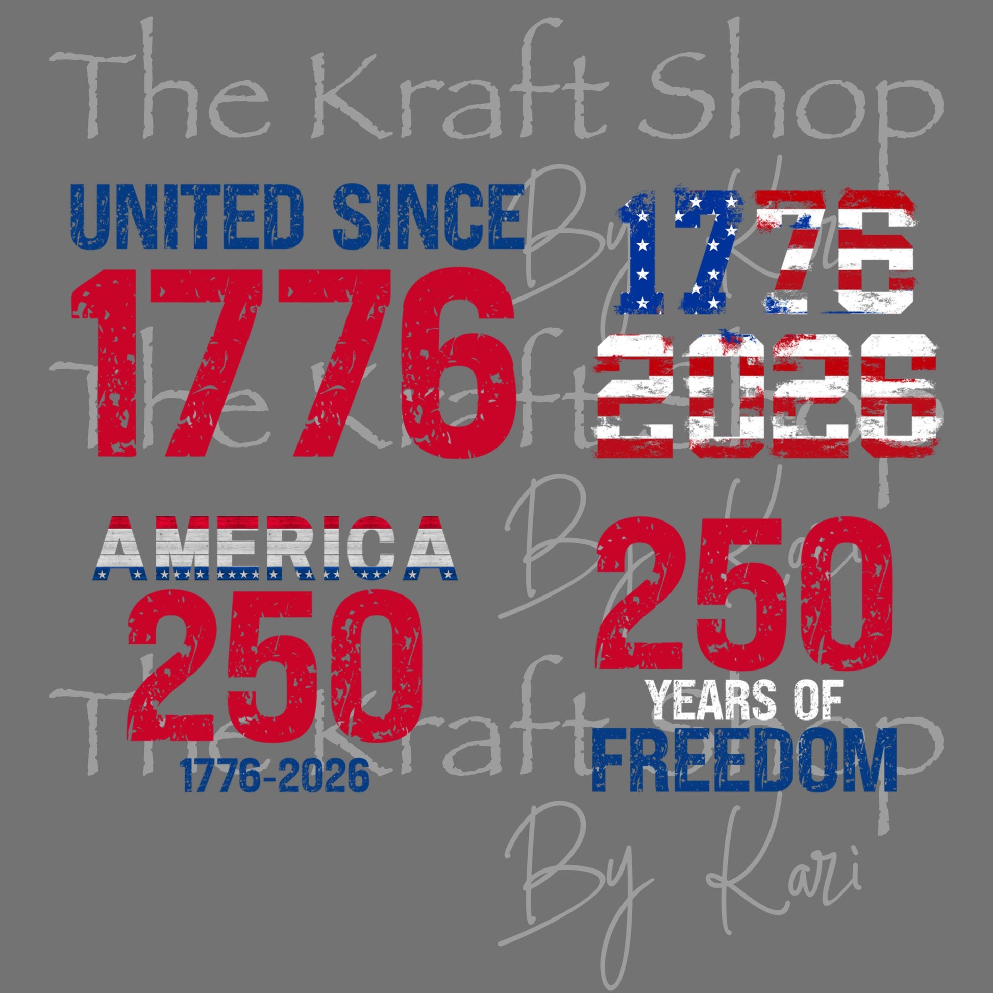 UV DTF Sticker prints. America 250 United since 1776 250 years of free ...